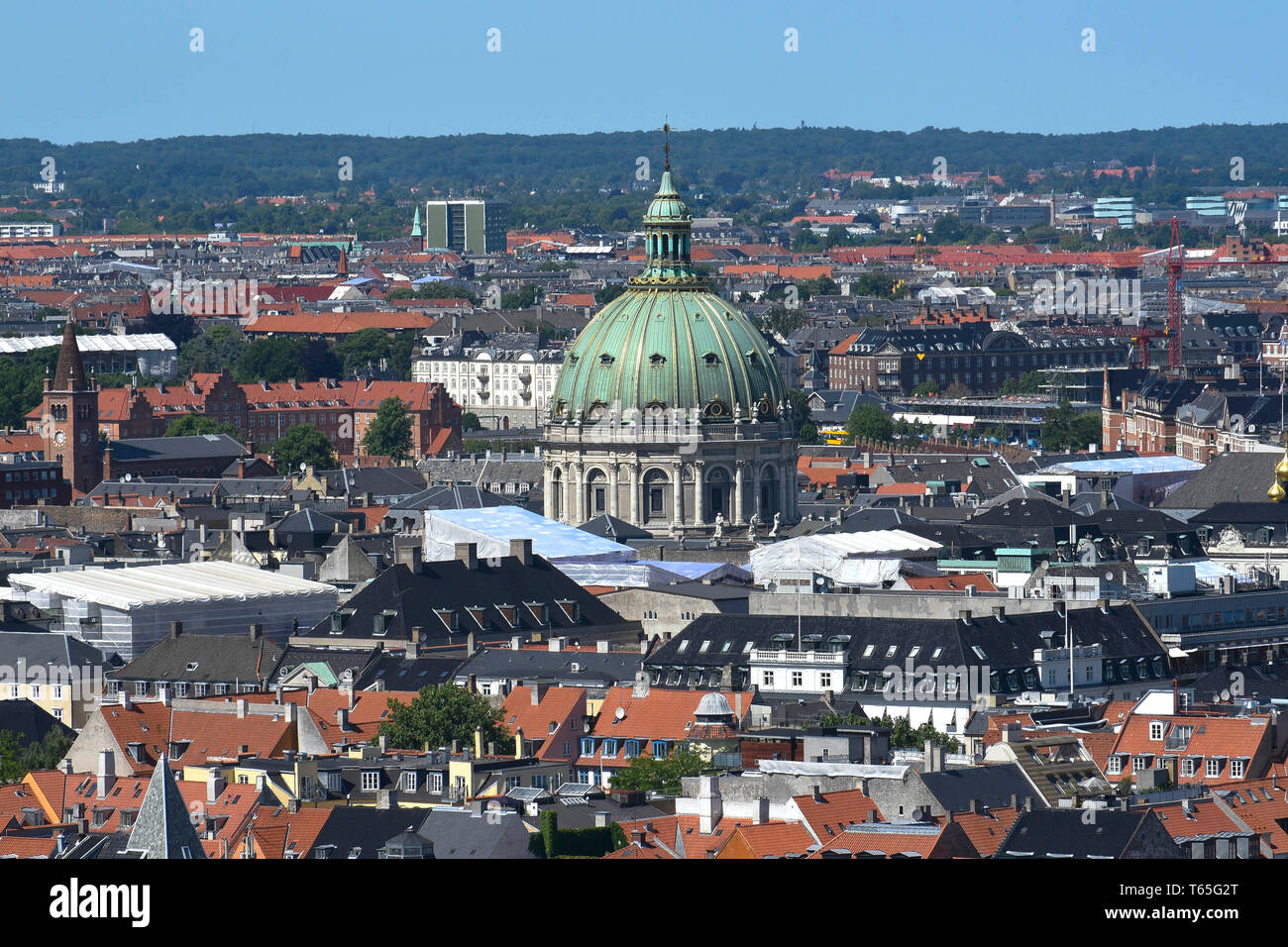 Denmark, Copenhagen, Frederik's Church, popularly known as The Marble ...