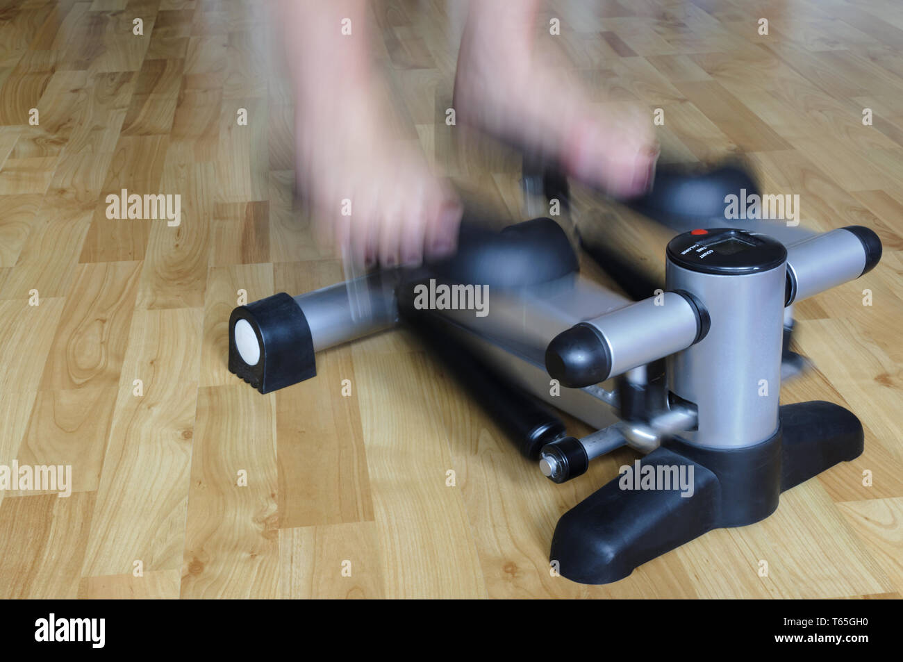 Training on a stepper Stock Photo - Alamy