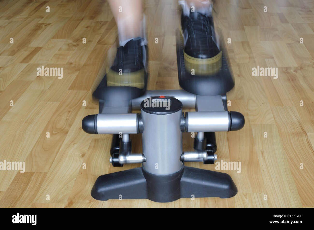 Training on a stepper Stock Photo - Alamy