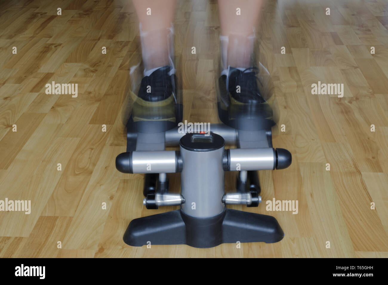 Training on a stepper Stock Photo - Alamy