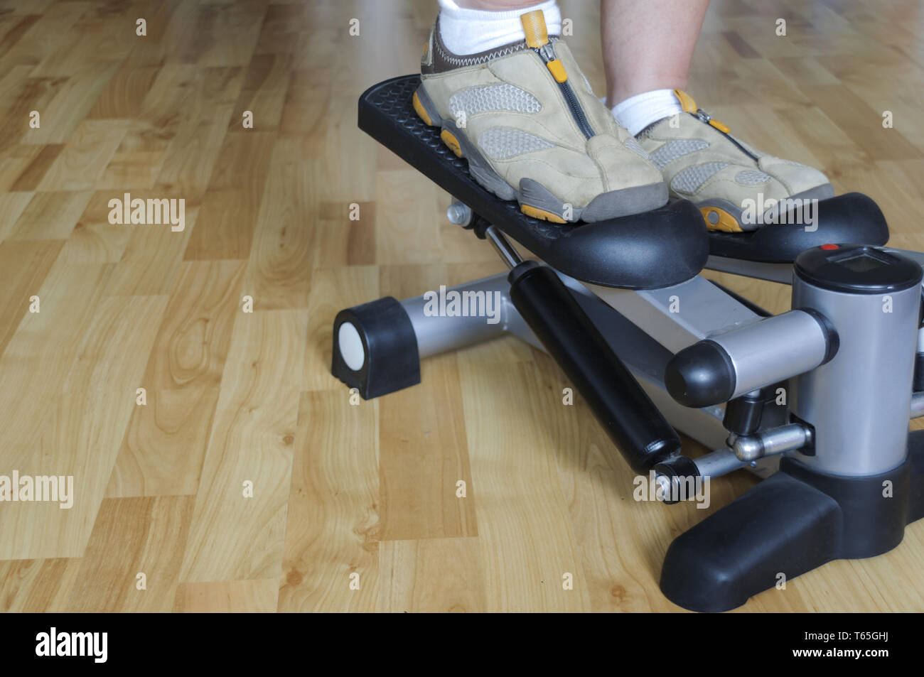 Training on a stepper Stock Photo - Alamy