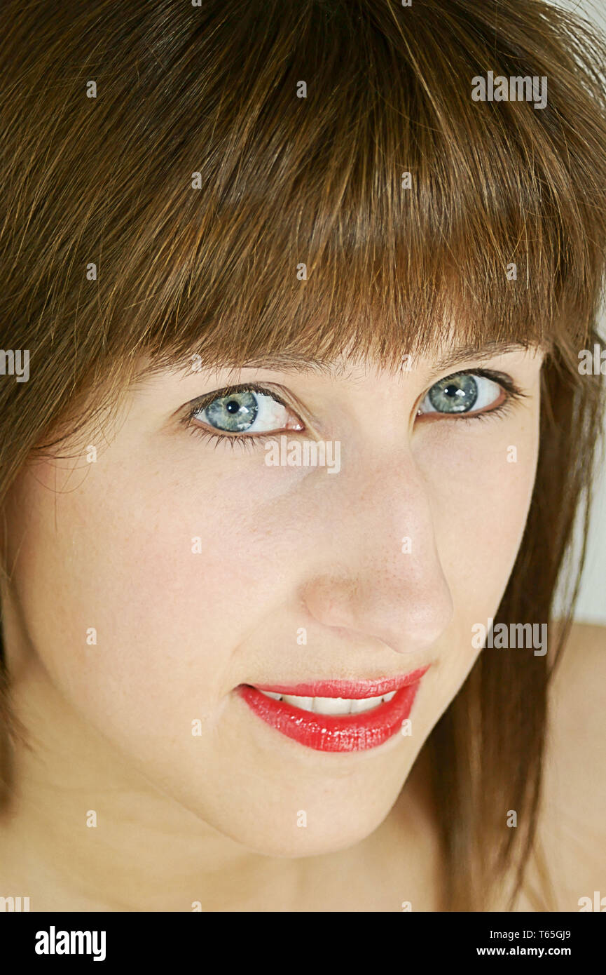 Portrait of a young lady Stock Photo - Alamy