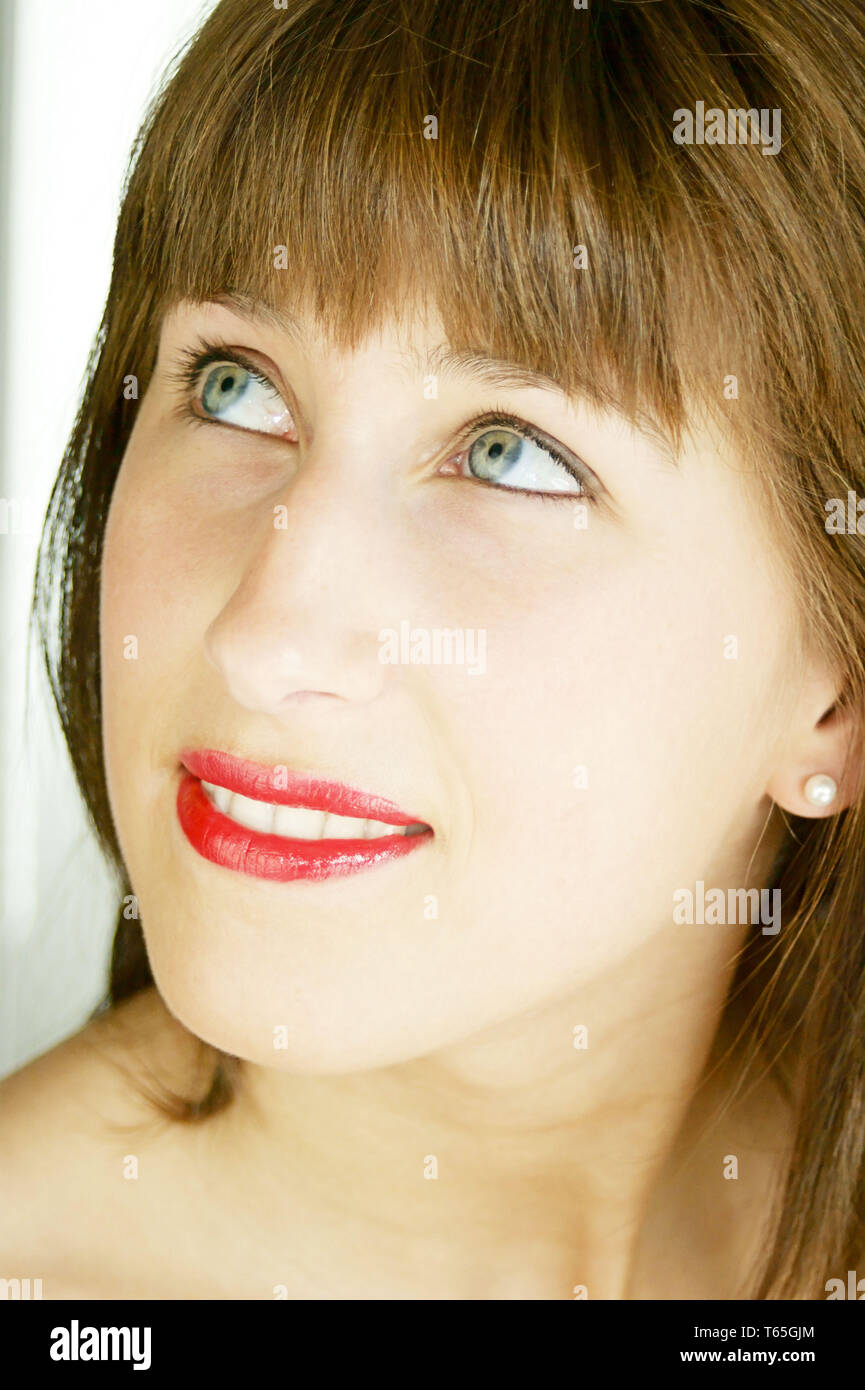 Portrait of a young lady Stock Photo - Alamy
