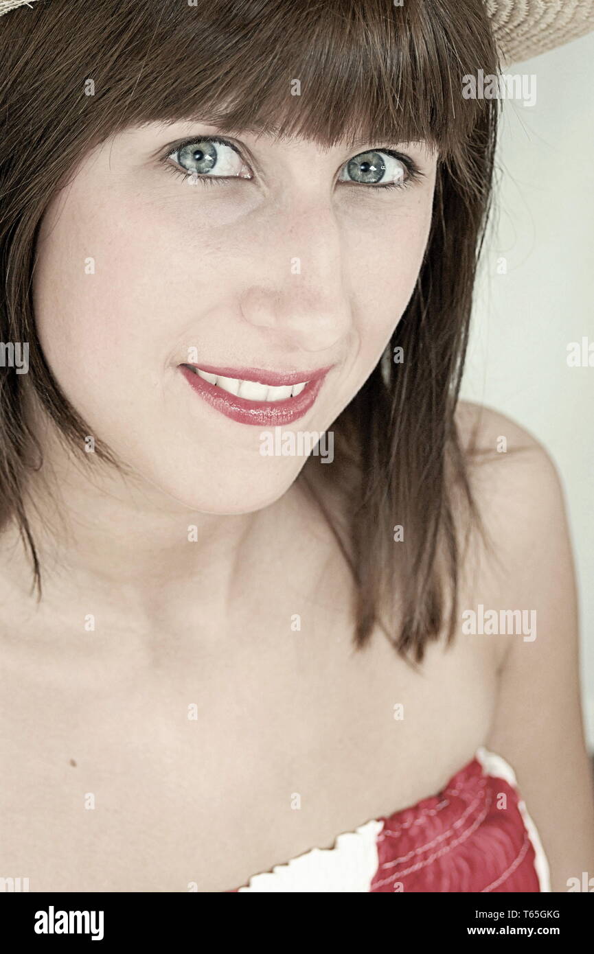Portrait of a young lady Stock Photo - Alamy