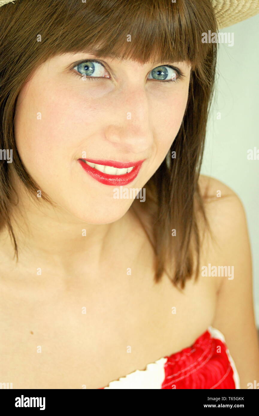 Portrait of a young lady Stock Photo - Alamy