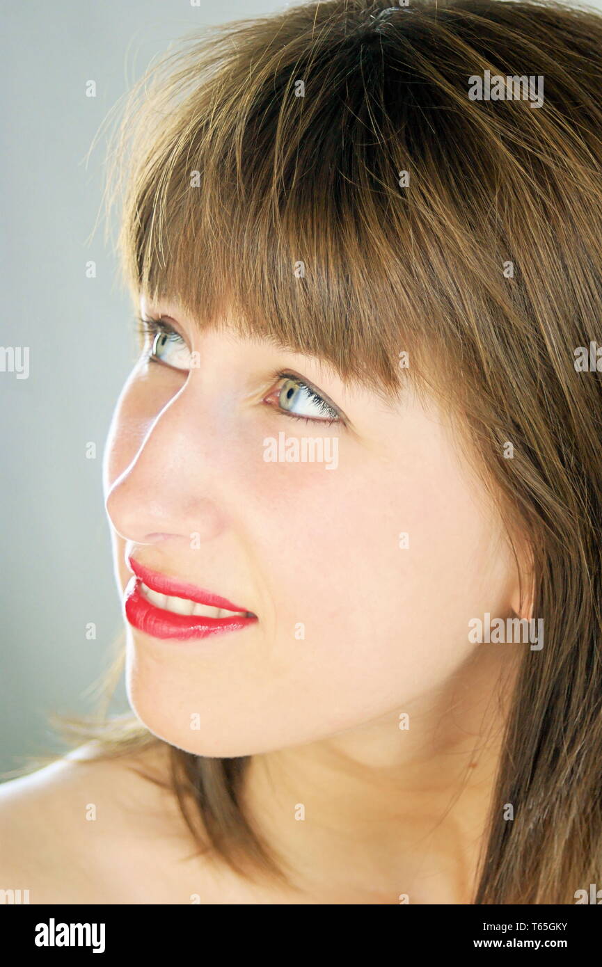 Portrait of a young lady Stock Photo - Alamy