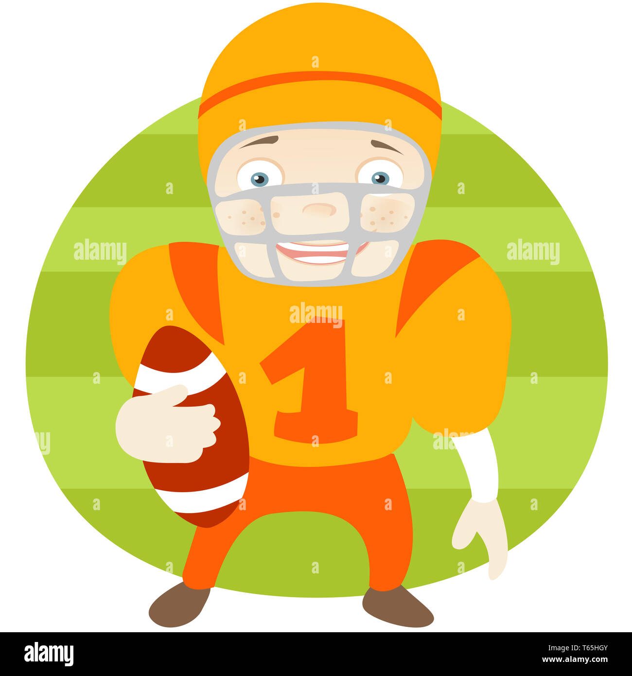 Cute american football ball cartoon hi-res stock photography and images ...