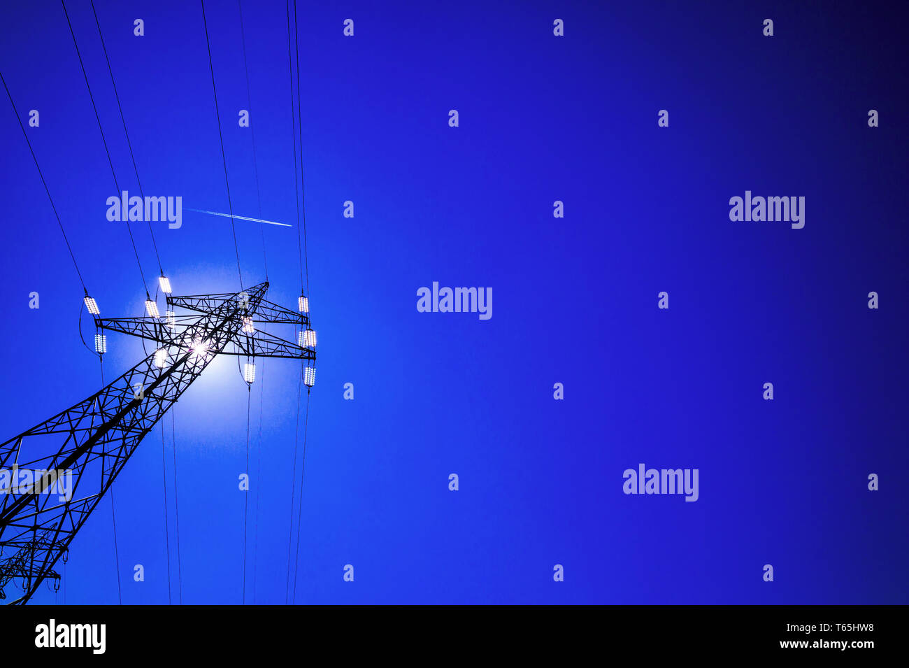 power pole symbol photo Stock Photo - Alamy