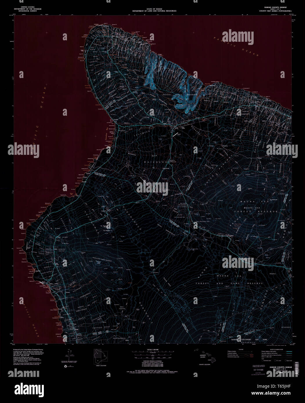 USGS TOPO Map Hawaii HI Hawaii County Sheet 1 349915 1980 100000 ...