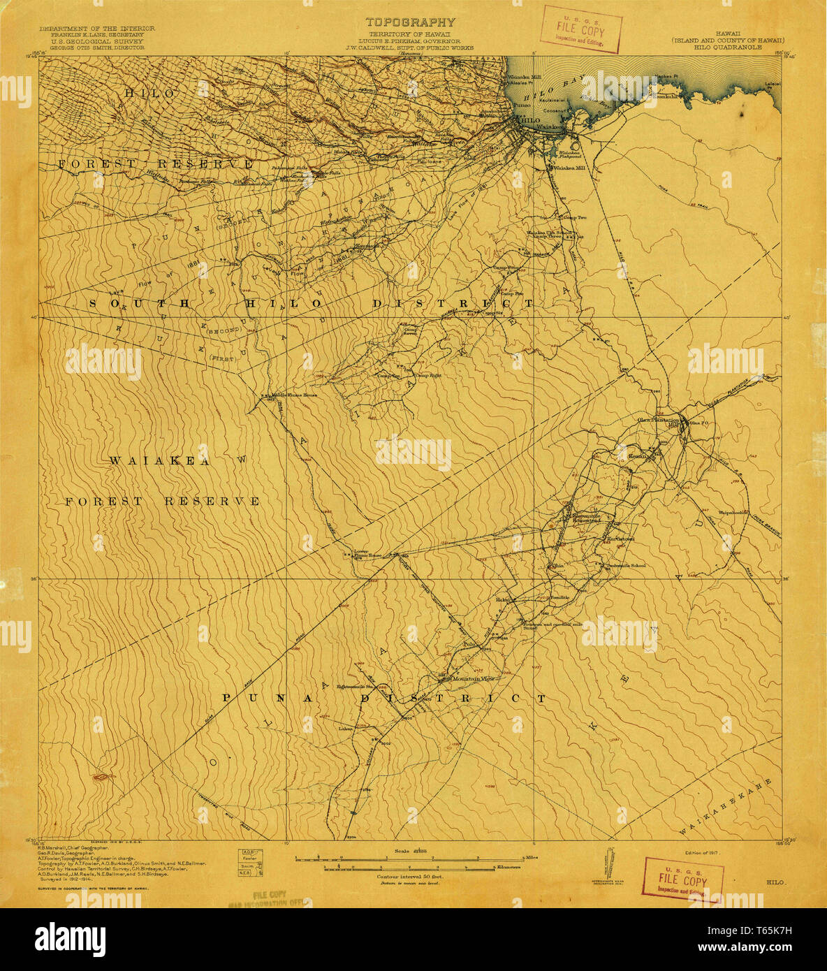 Topographic map hi hi-res stock photography and images - Alamy