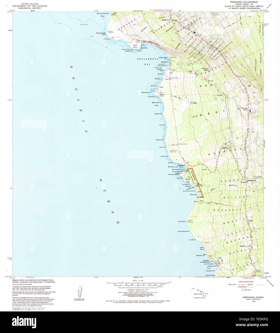 Historical map of hawaii Cut Out Stock Images & Pictures - Alamy