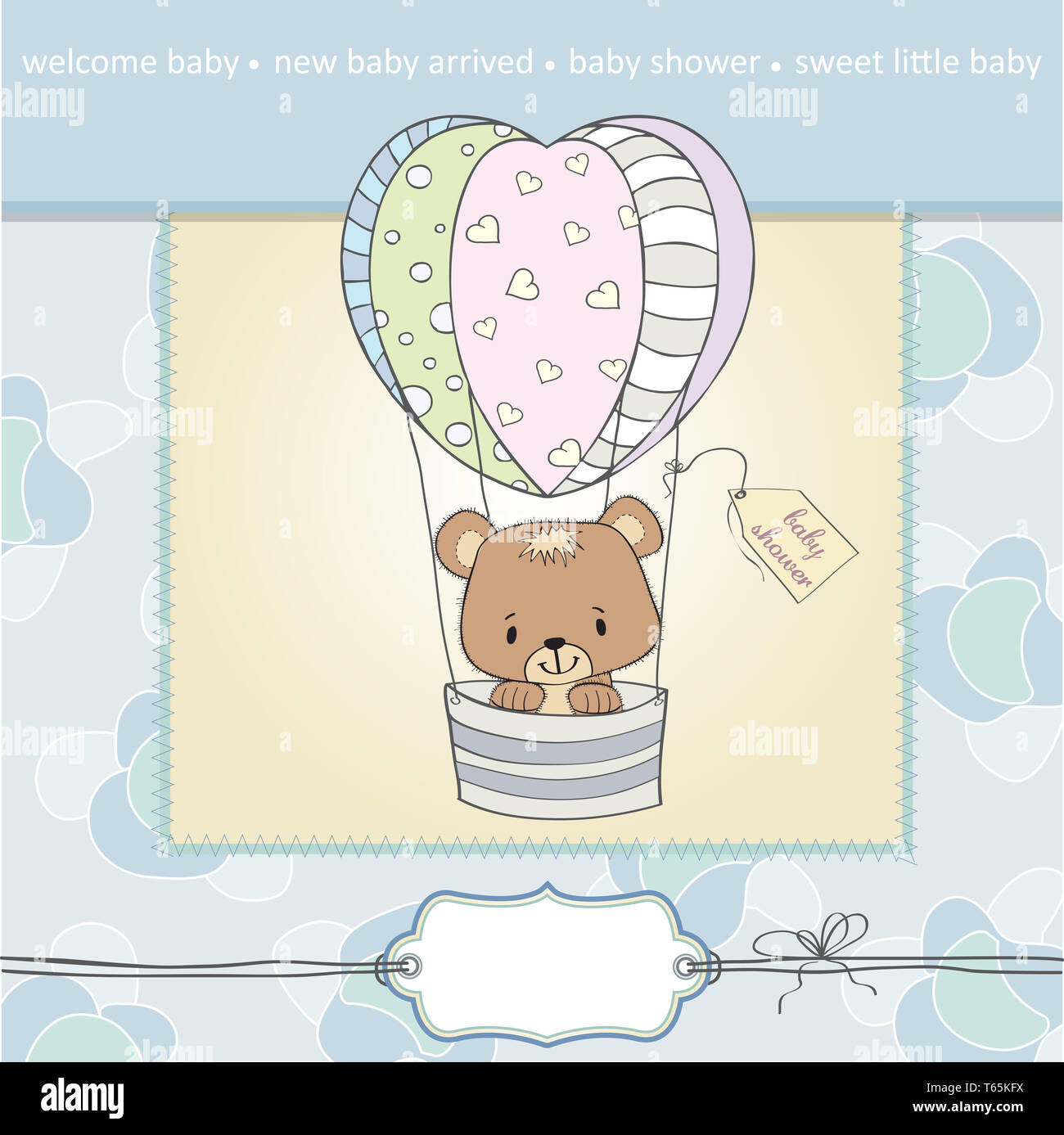 new baby boy announcement card Stock Photo - Alamy