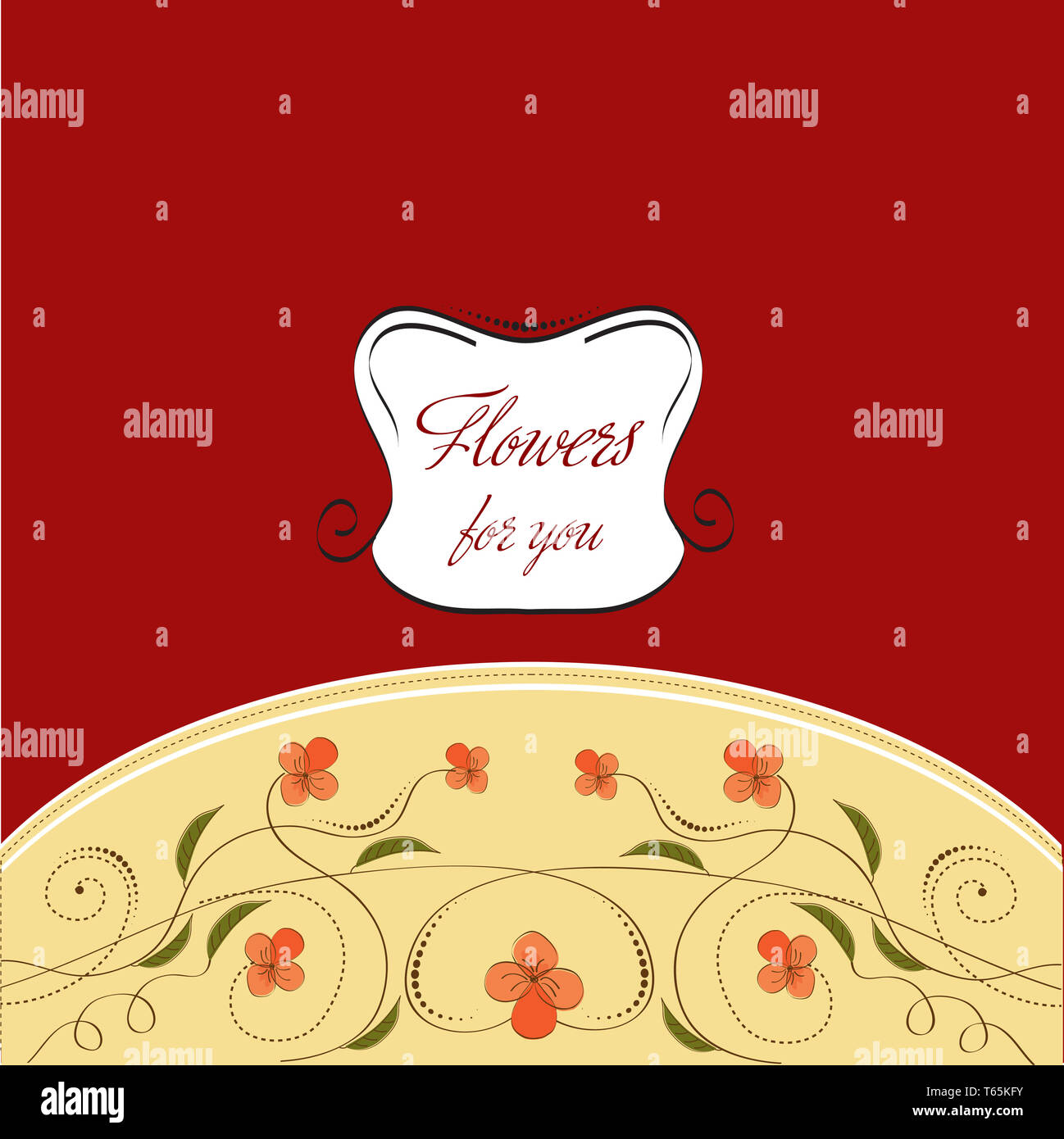 seamless pattern background with flowers Stock Photo - Alamy