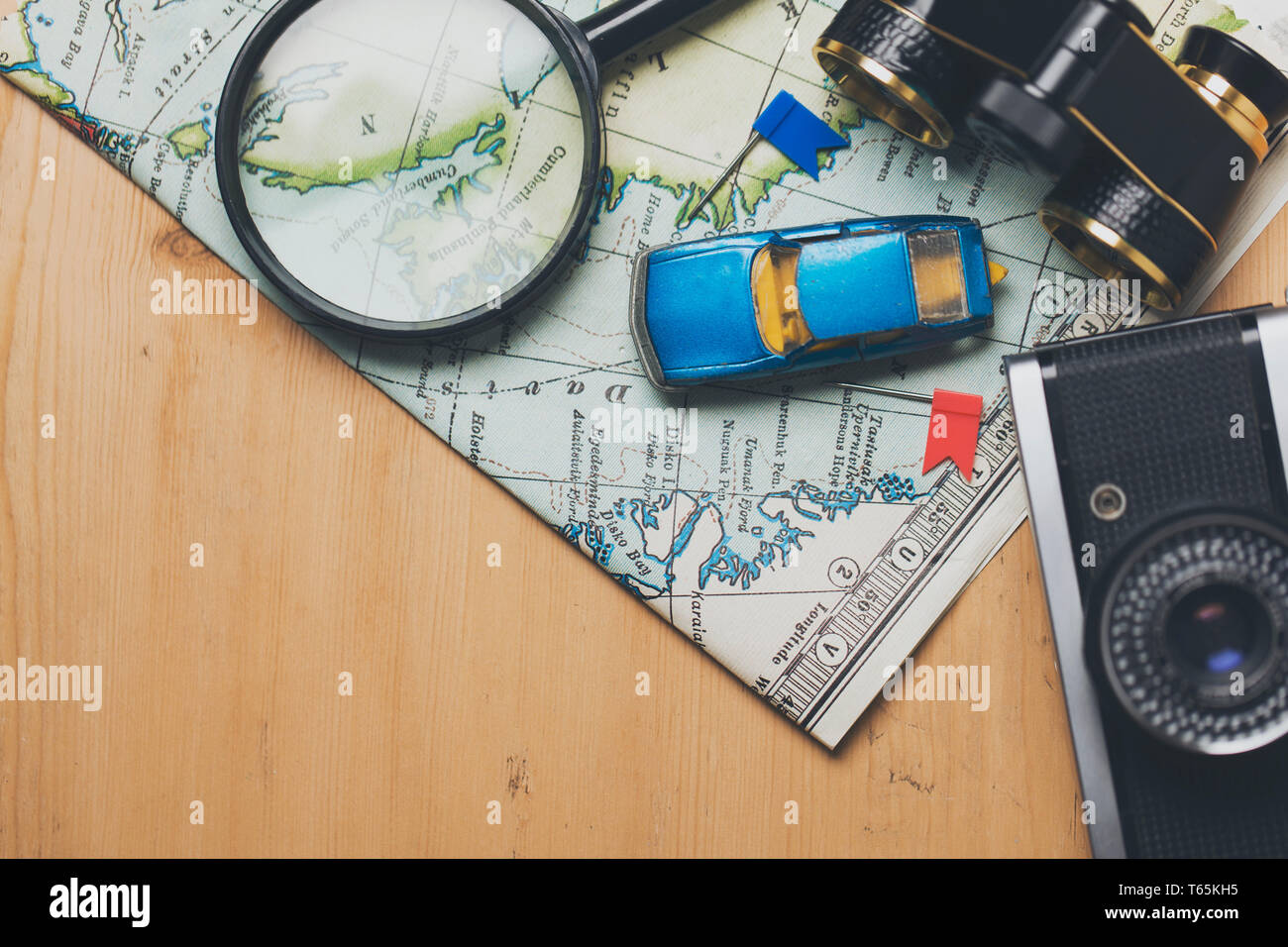 Road trip travel planning background Stock Photo - Alamy