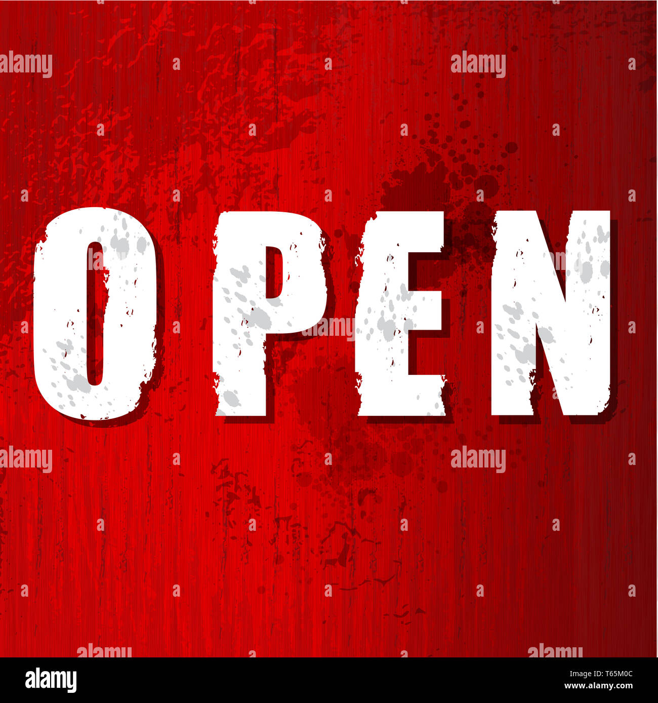 old Open Sign Stock Photo - Alamy