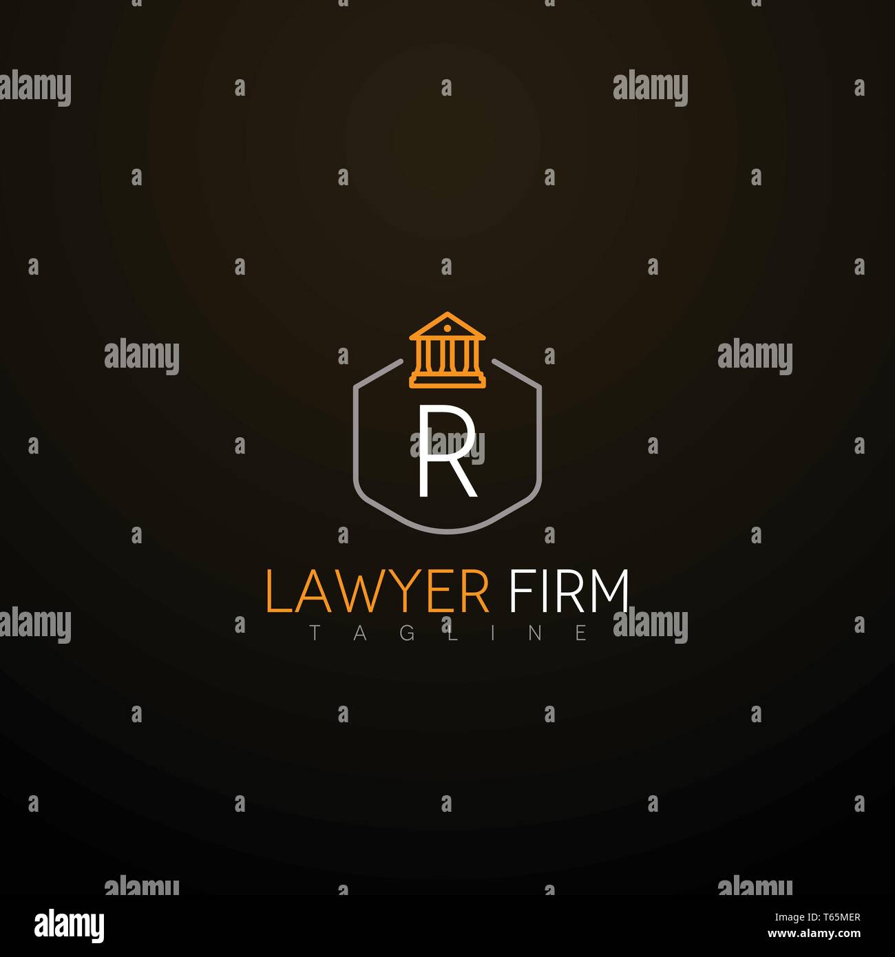 R LOGO LETTER MODERN Stock Vector Image & Art - Alamy