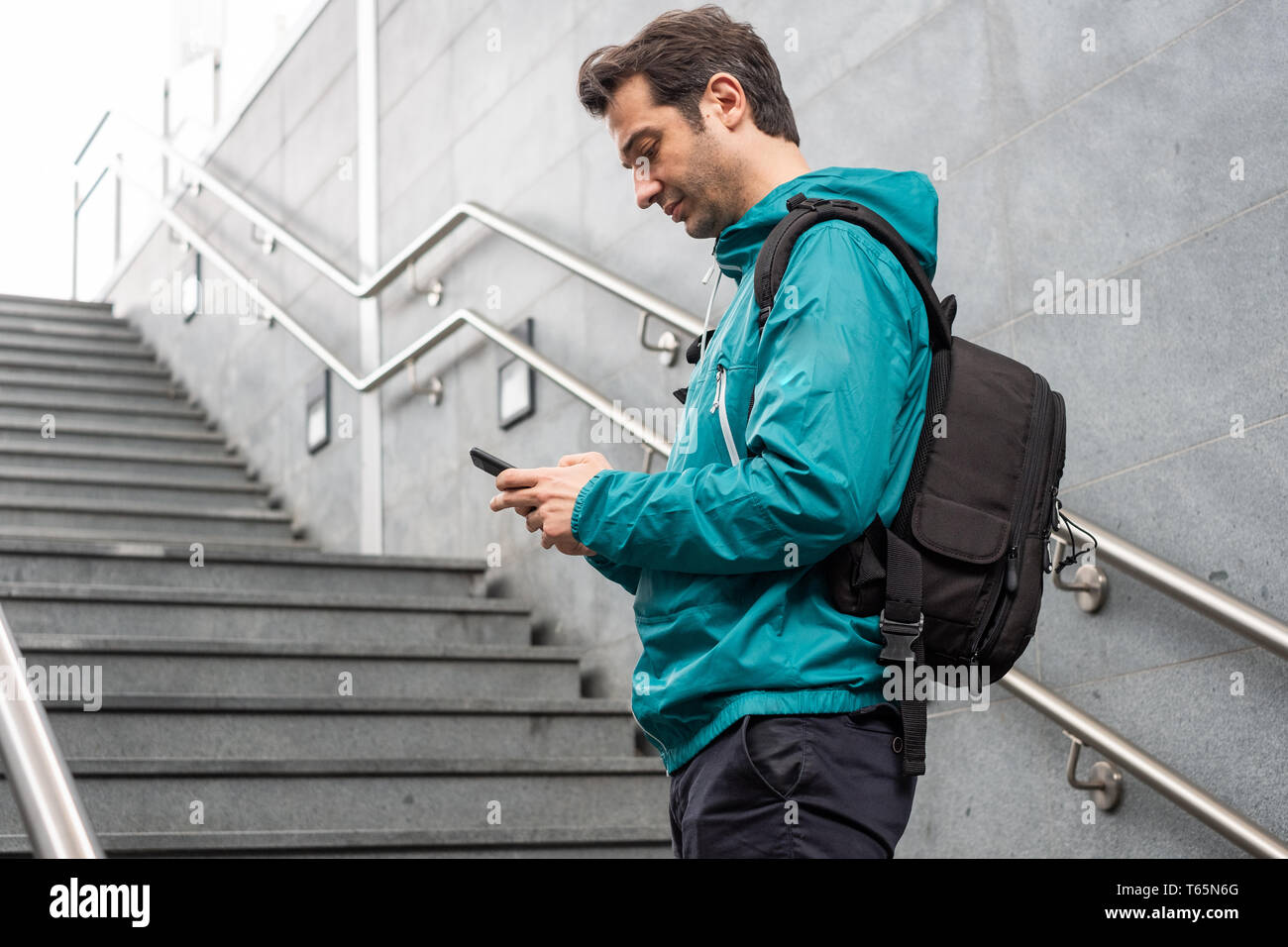 Student stairs walk hi-res stock photography and images - Alamy