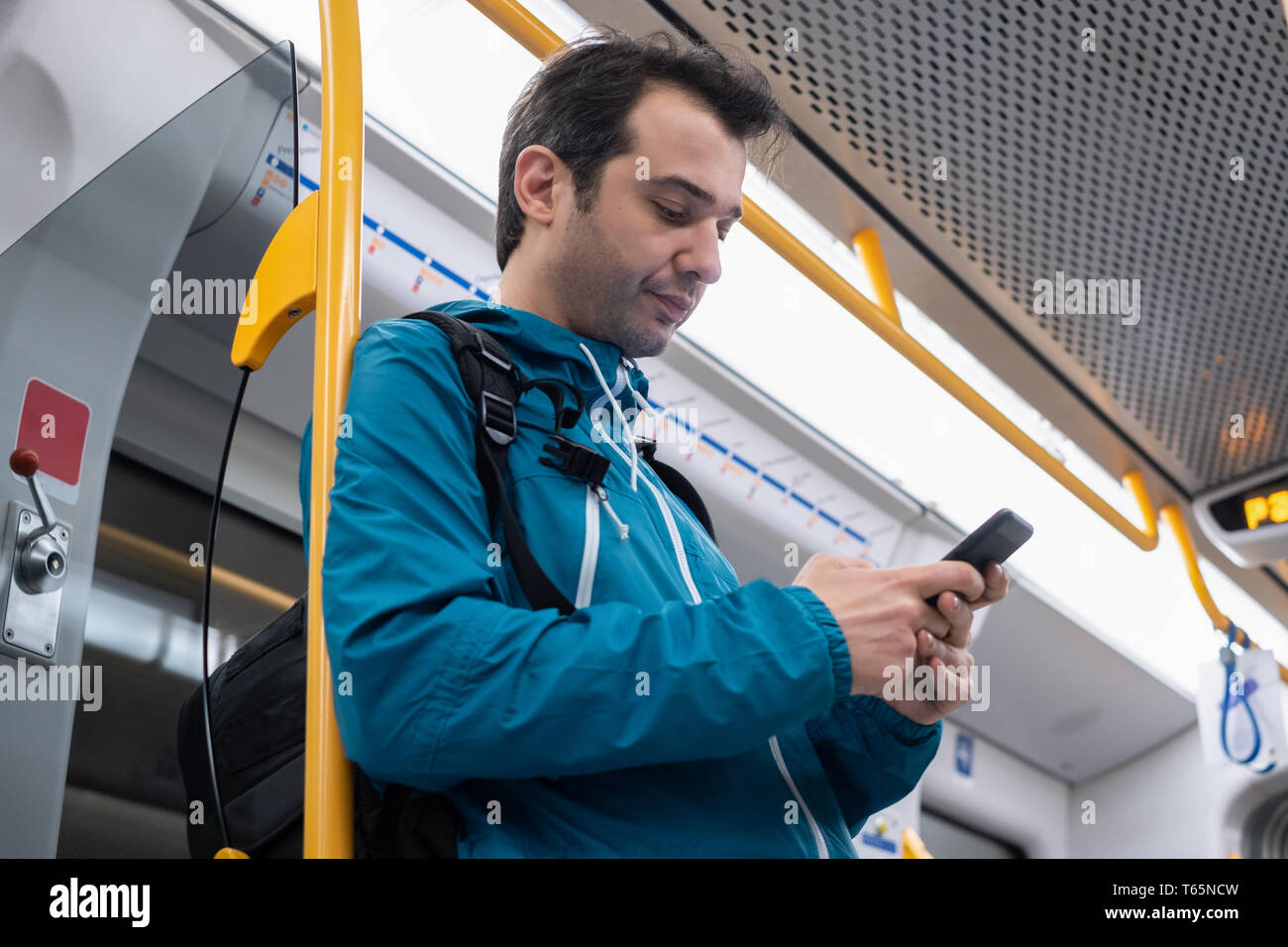 Cell commuter hi-res stock photography and images - Alamy