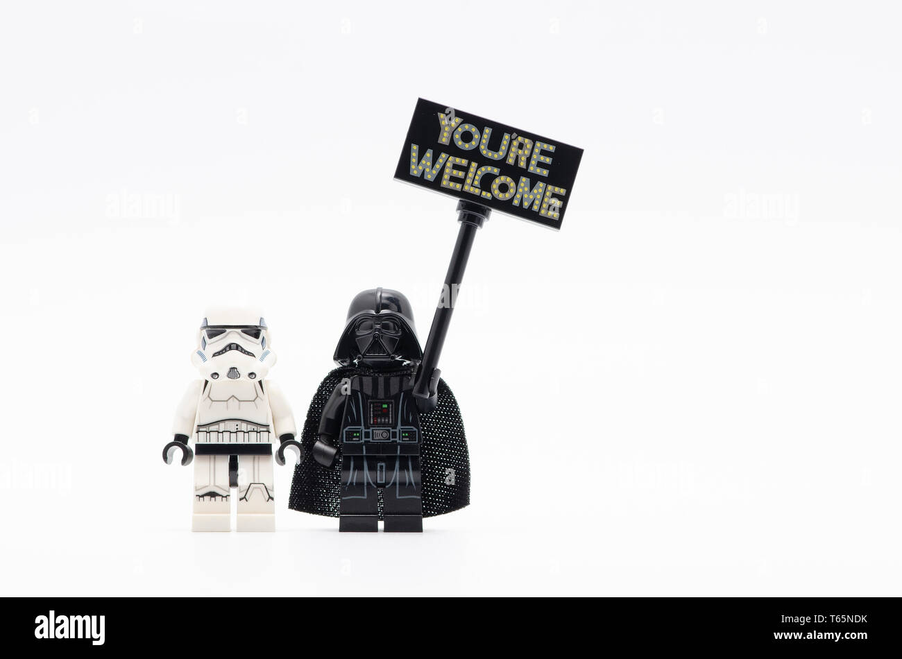 Welcome to clones sign Cut Out Stock Images & Pictures - Alamy