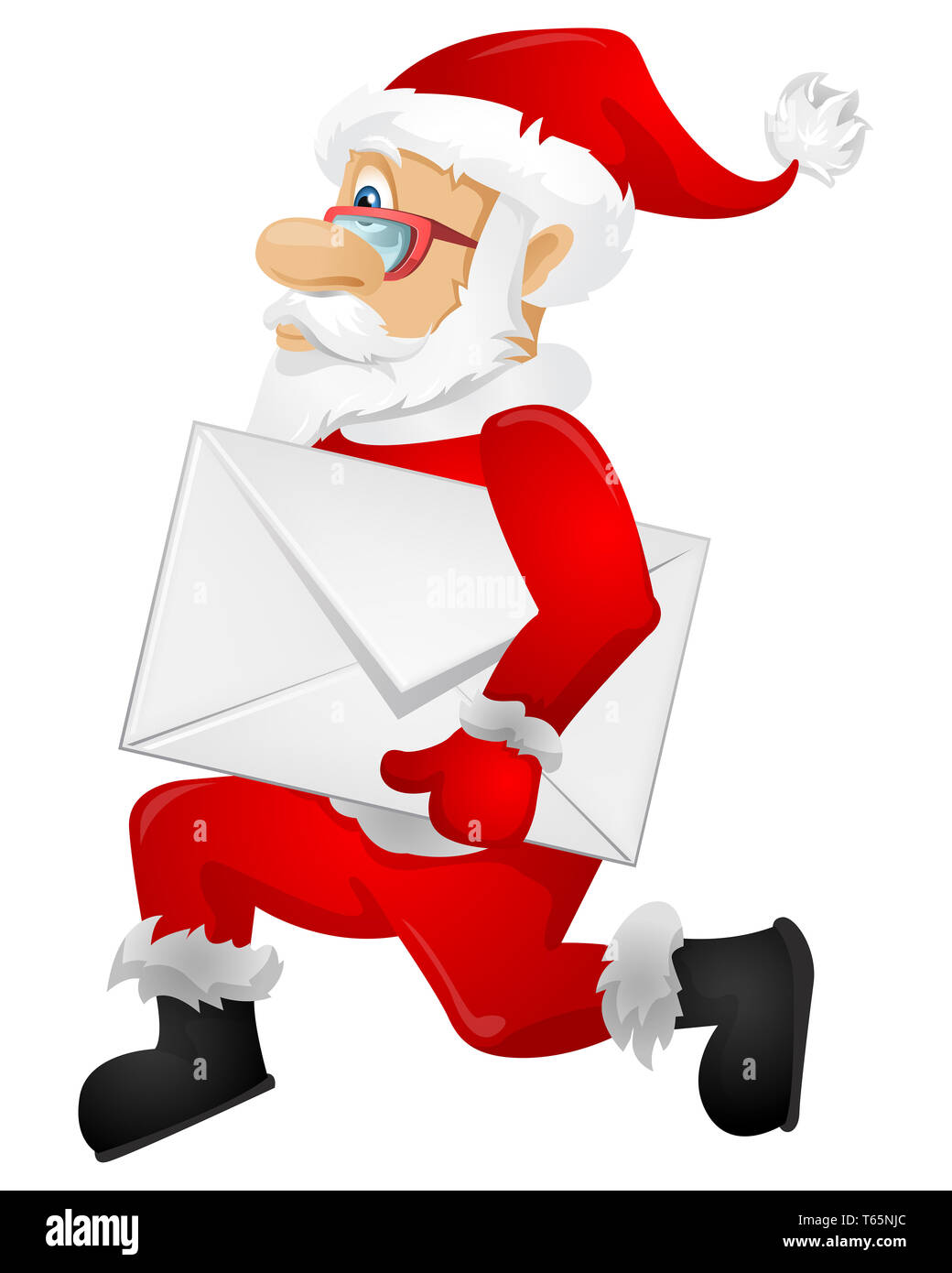 New year santa delivering Cut Out Stock Images & Pictures - Alamy