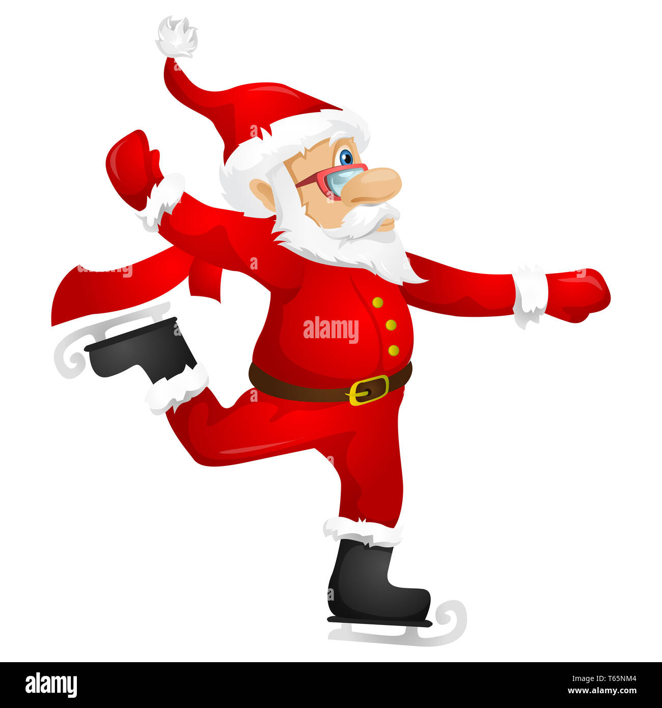 Ice skating rink and santa claus hi-res stock photography and images ...