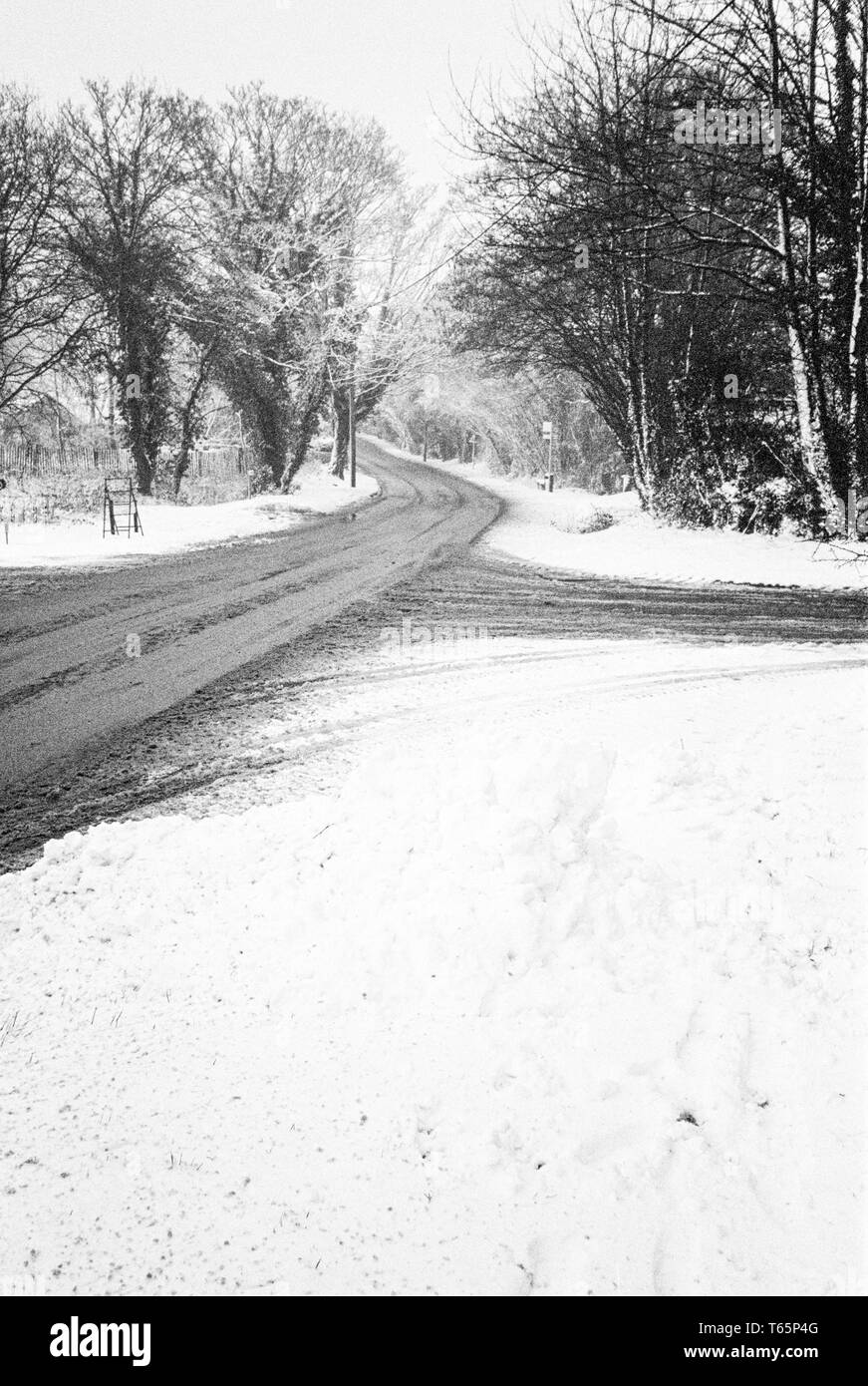 Road closures Black and White Stock Photos & Images - Alamy