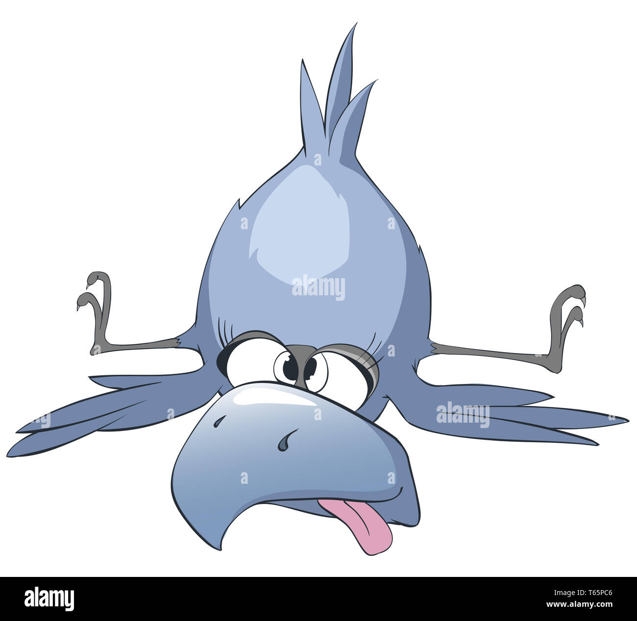 Cartoon Character Funny Bird Stock Photo - Alamy