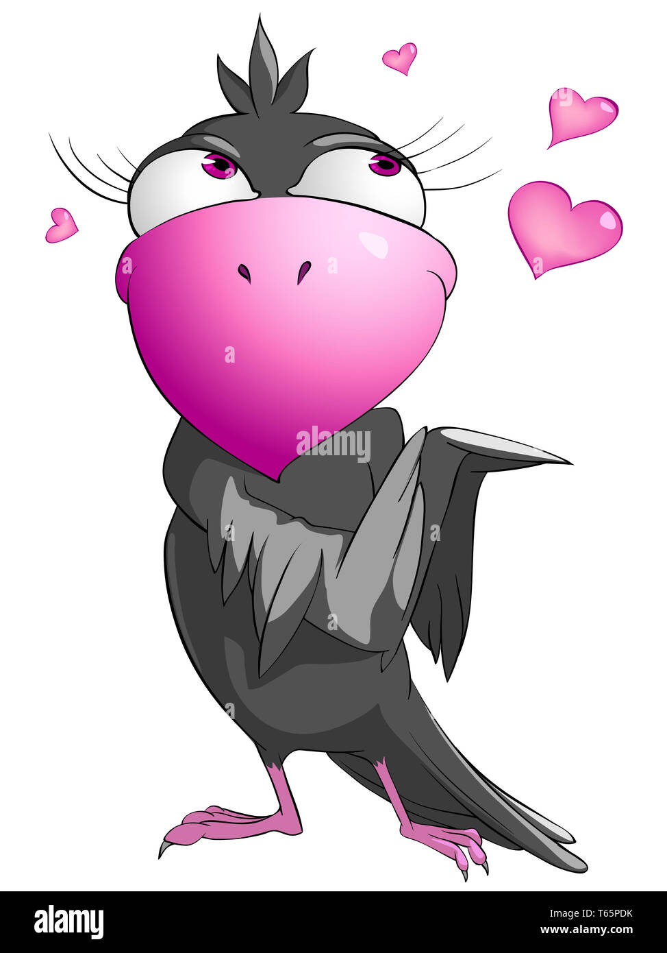 Cartoon Character Funny Bird Stock Photo - Alamy