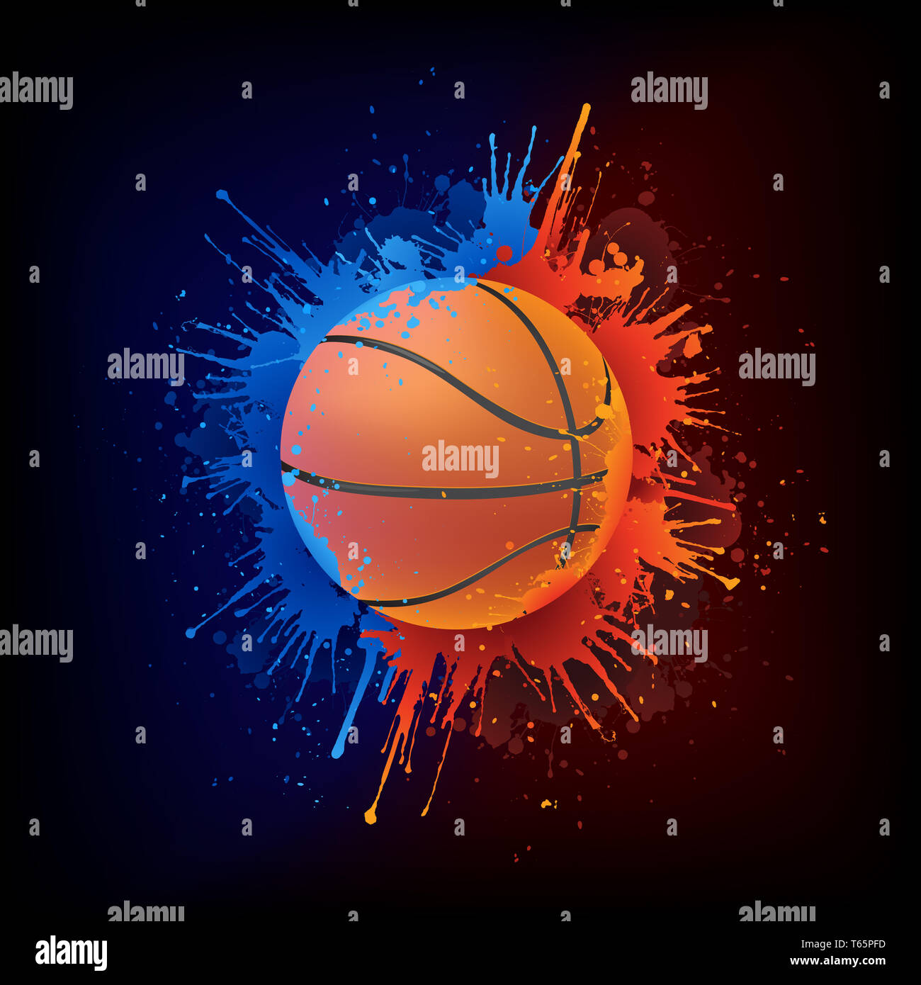 Vector basketball ball image hi-res stock photography and images - Alamy