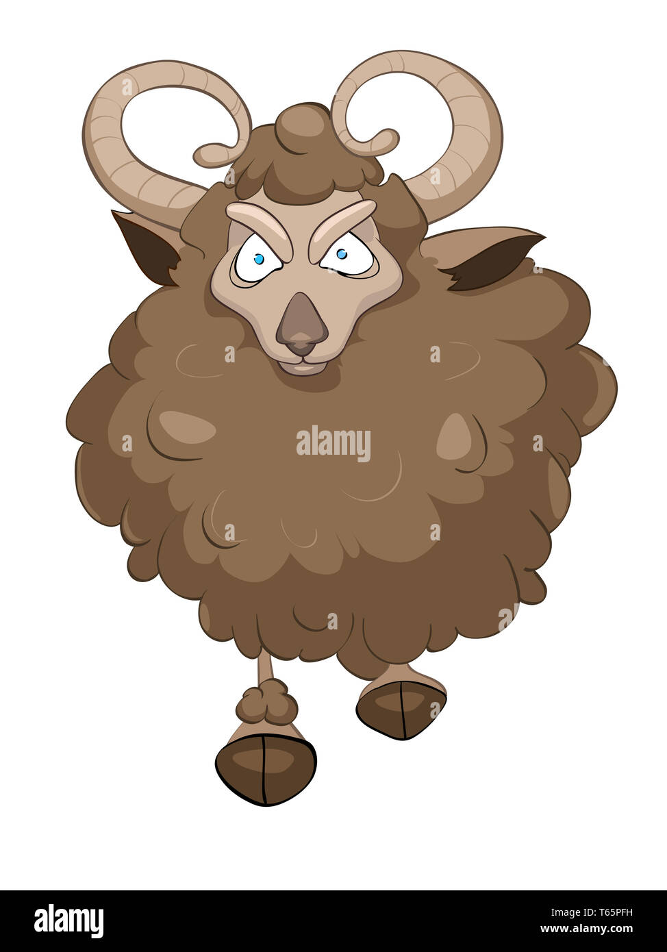 Angry goat cartoon hi-res stock photography and images - Alamy