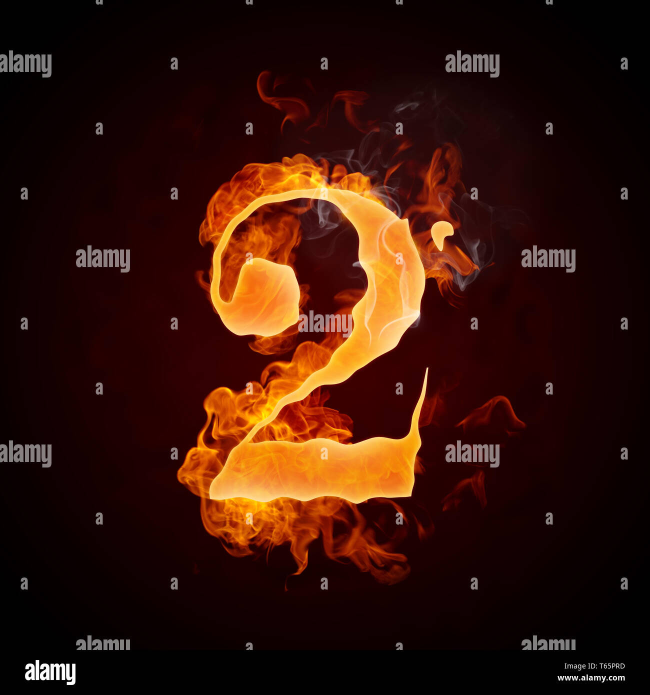 Fire Letters A-Z Stock Photo - Alamy