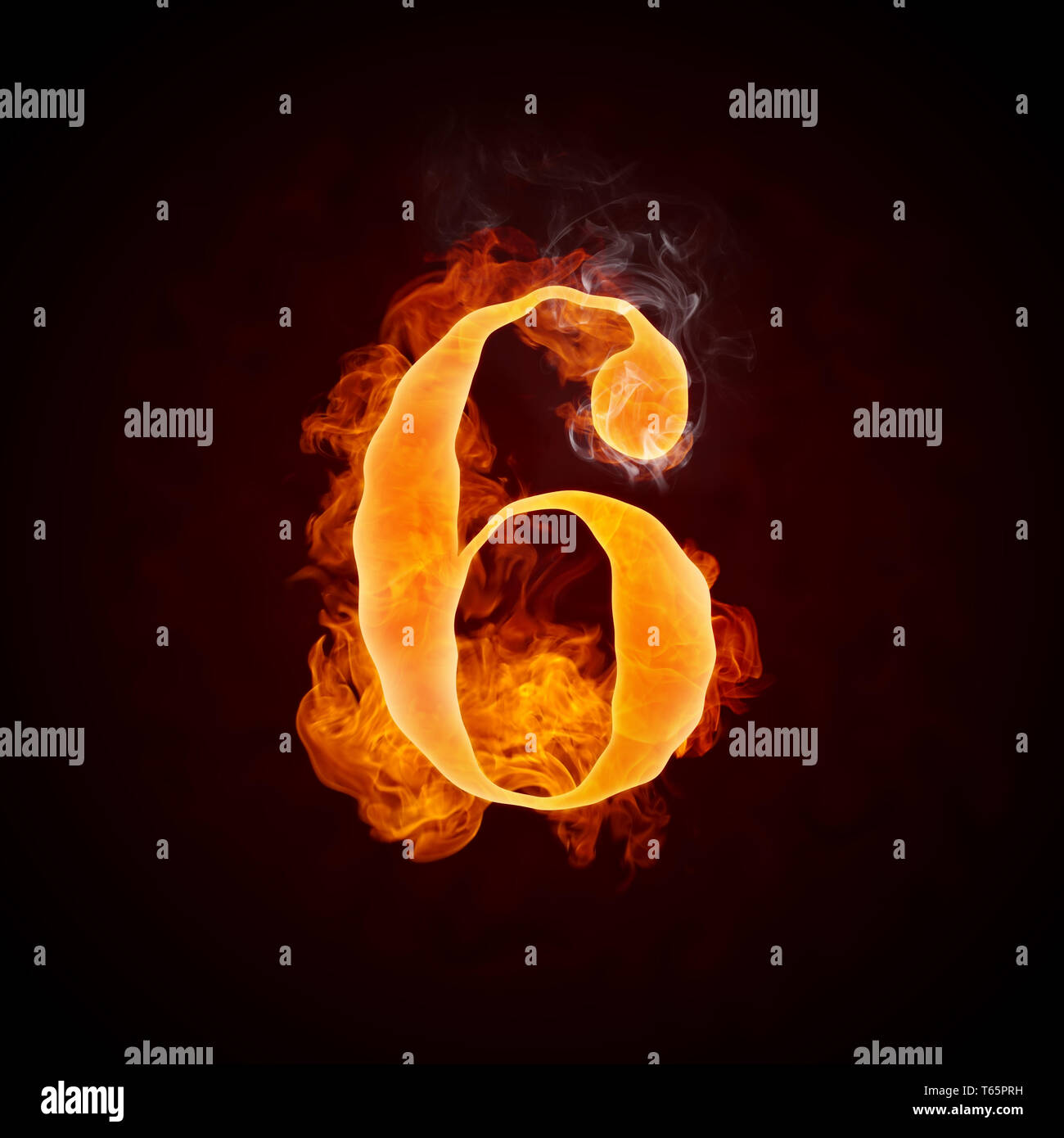 Fire Letters A-Z Stock Photo - Alamy