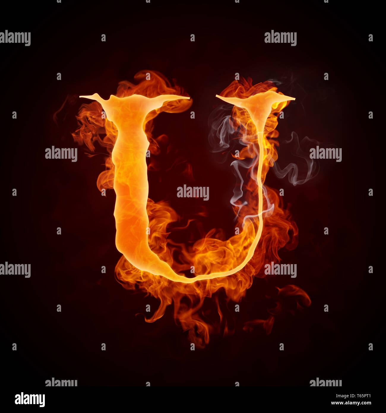 A Alphabet In Fire