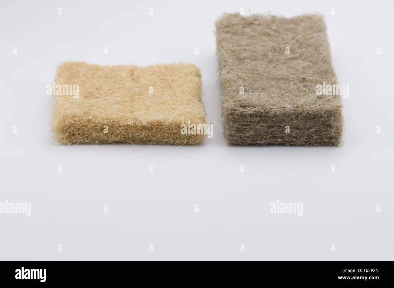 natural fibers wall insulating materials - hemp fiber panel Stock Photo ...