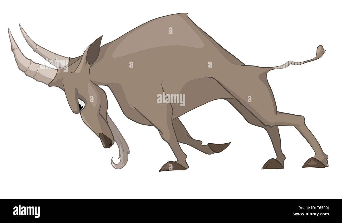 Angry goat cartoon hi-res stock photography and images - Alamy