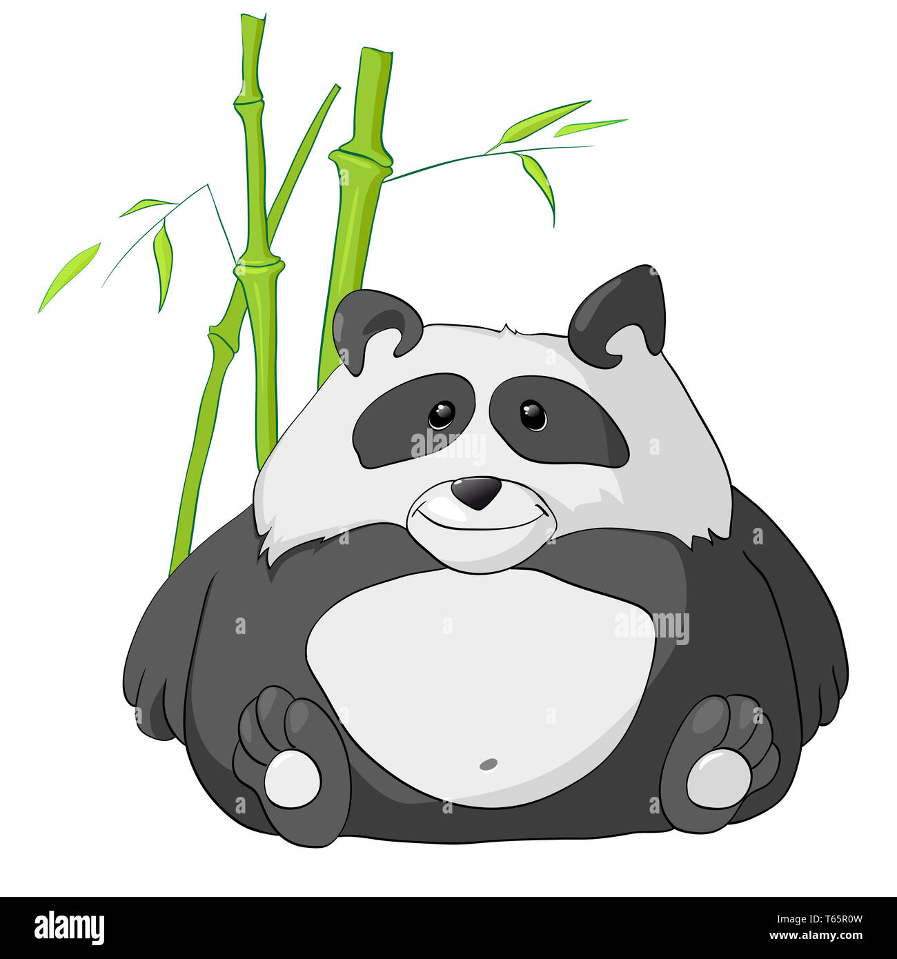 Cartoon Character Panda Stock Photo - Alamy