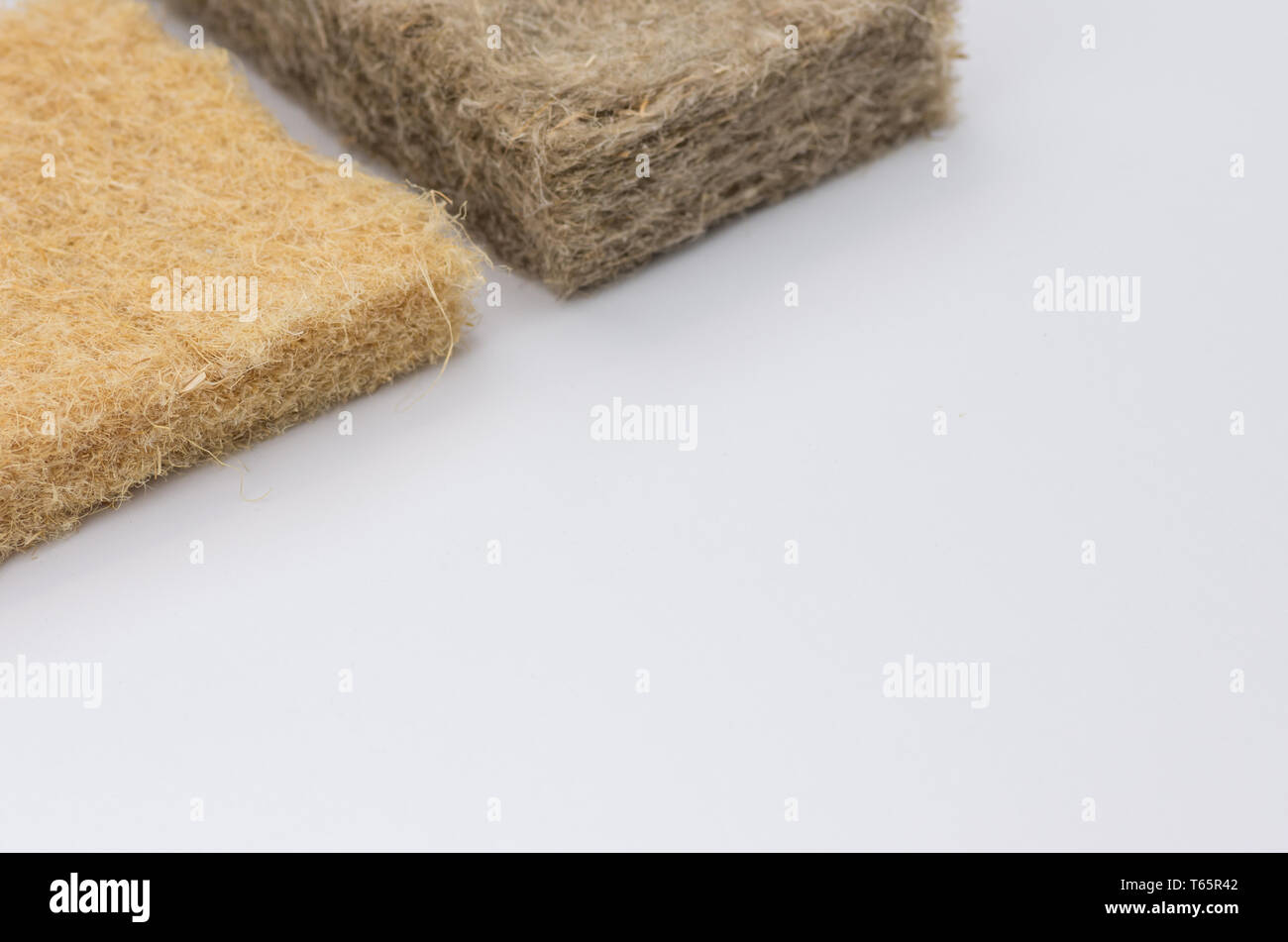 natural fibers wall insulating materials - hemp fiber panel Stock Photo ...
