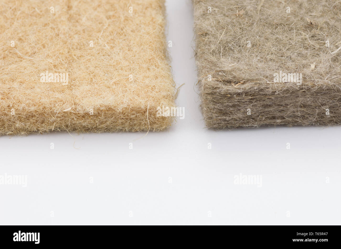 natural fibers wall insulating materials - hemp fiber panel Stock Photo ...