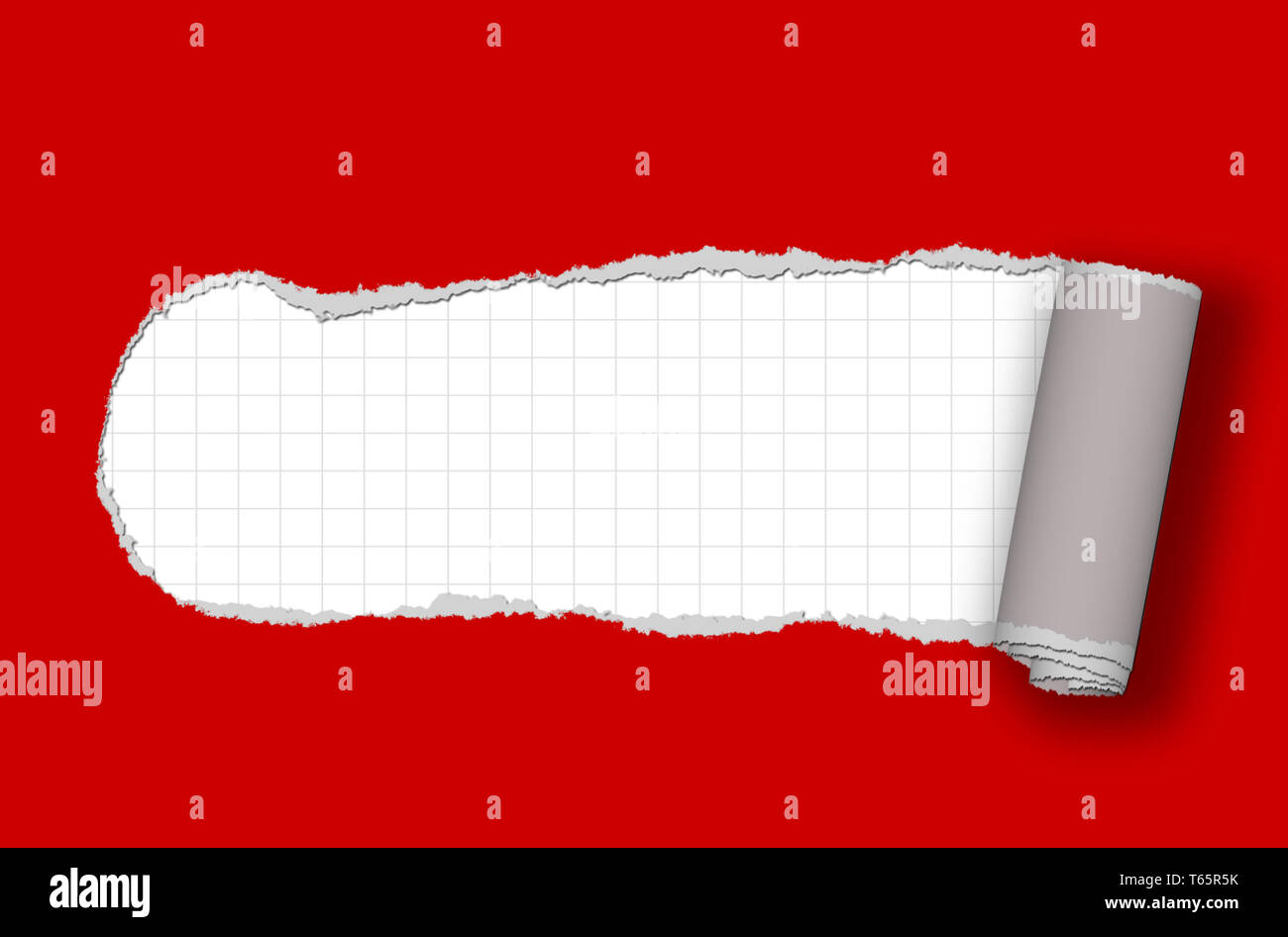 ripped paper - red ripped paper with place for your text or image Stock ...