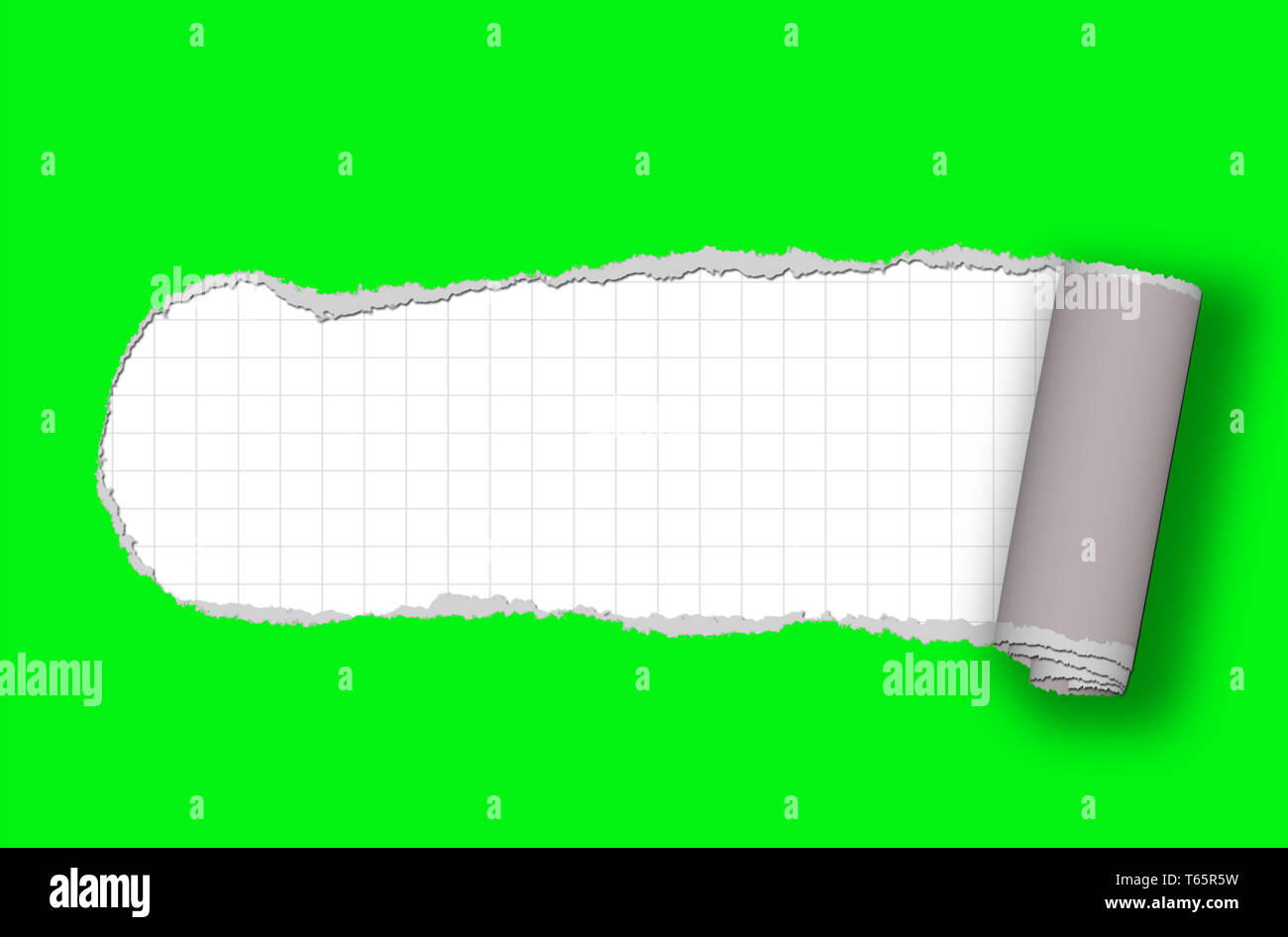 ripped paper - green ripped paper with place for your text or image ...