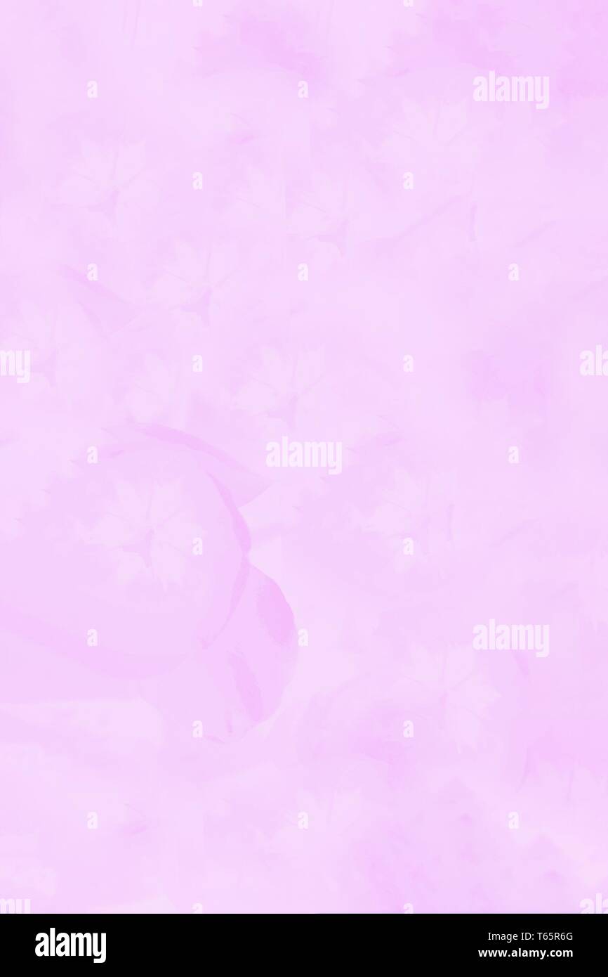 Pink color gradient background with a delicate tulip flower pattern ...