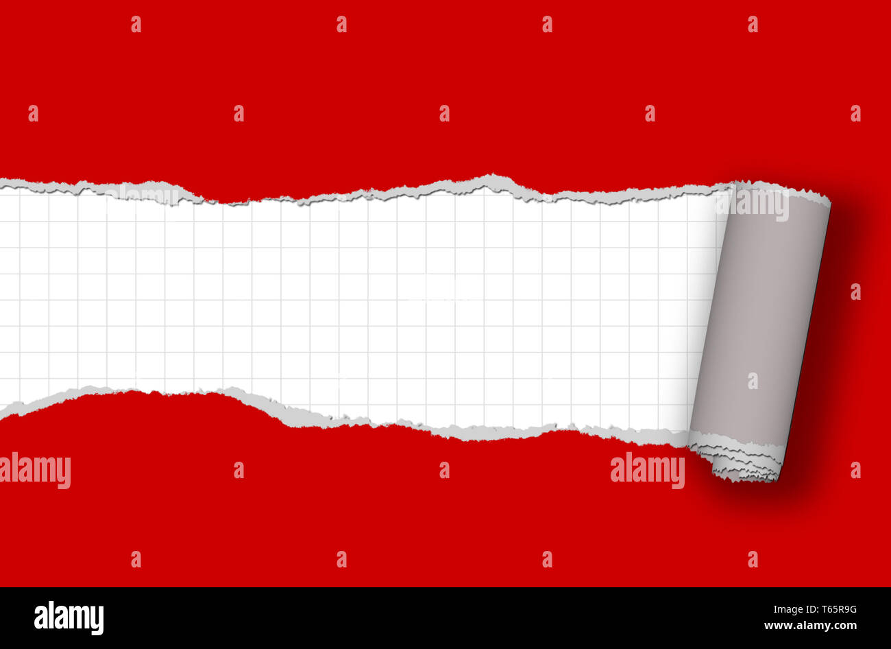 ripped paper - red ripped paper with place for your text or image Stock ...