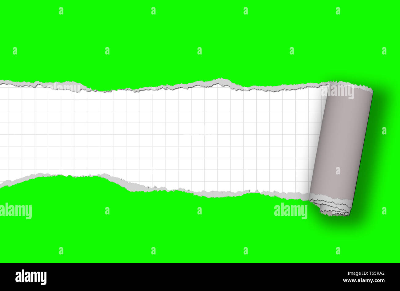 ripped paper - green ripped paper with place for your text or image ...