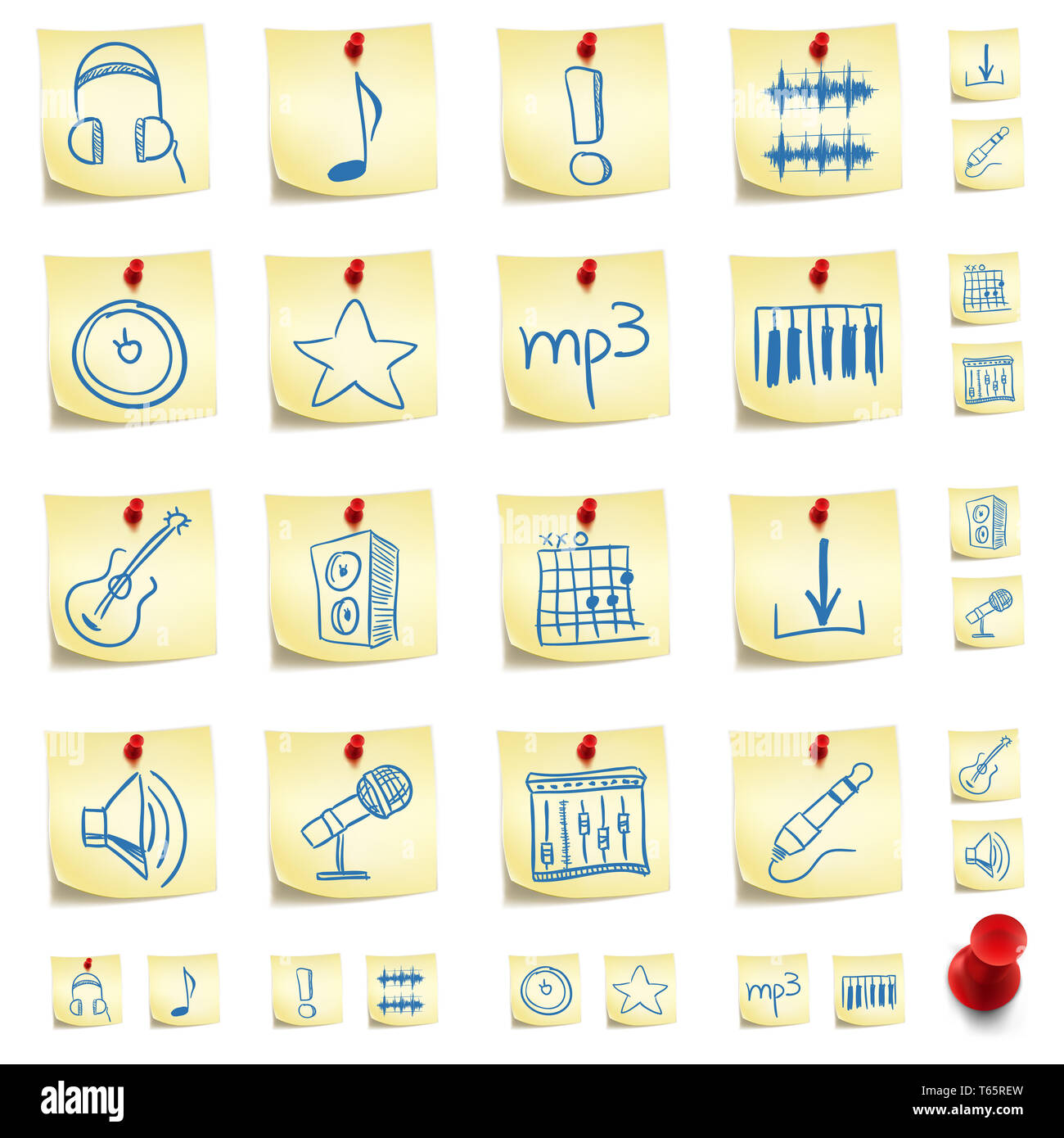 Sticker Icon Set Stock Photo - Alamy