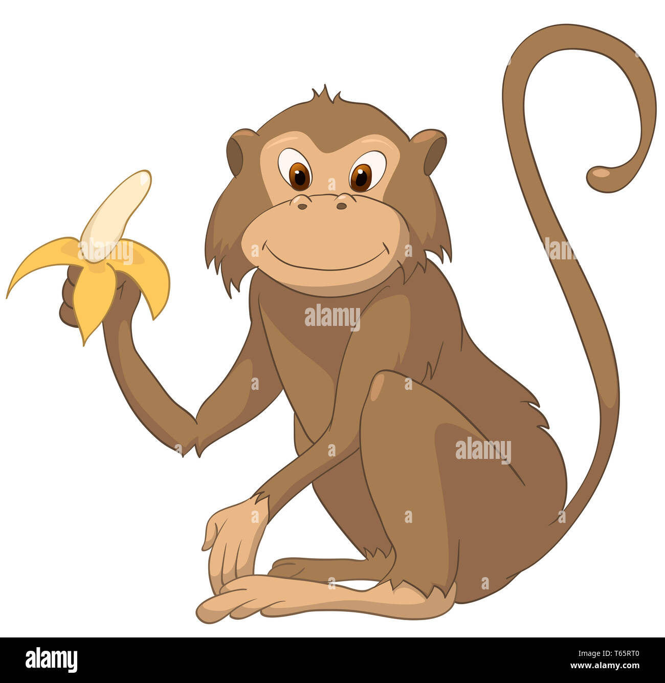 Cartoon Character Monkey Stock Photo - Alamy