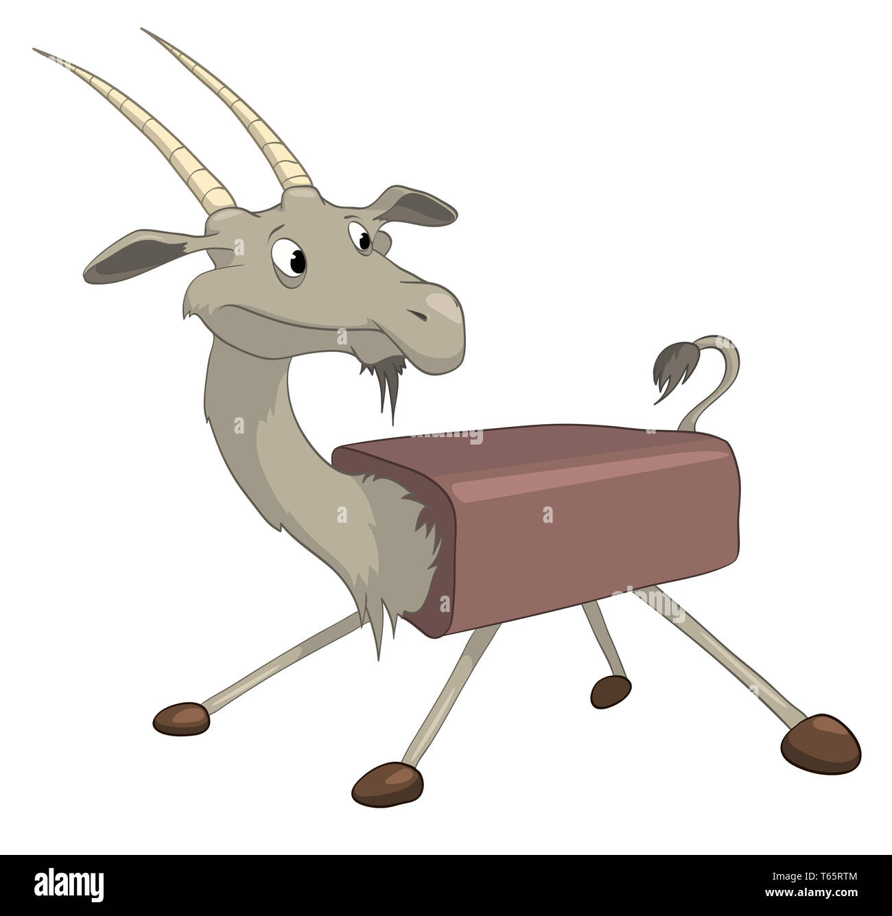 Cartoon Character Goat Stock Photo - Alamy