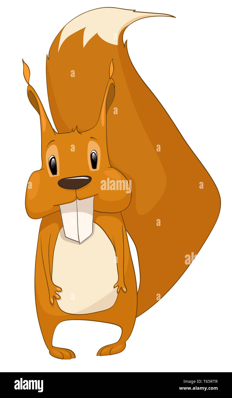 Cartoon Character Squirrel Stock Photo - Alamy