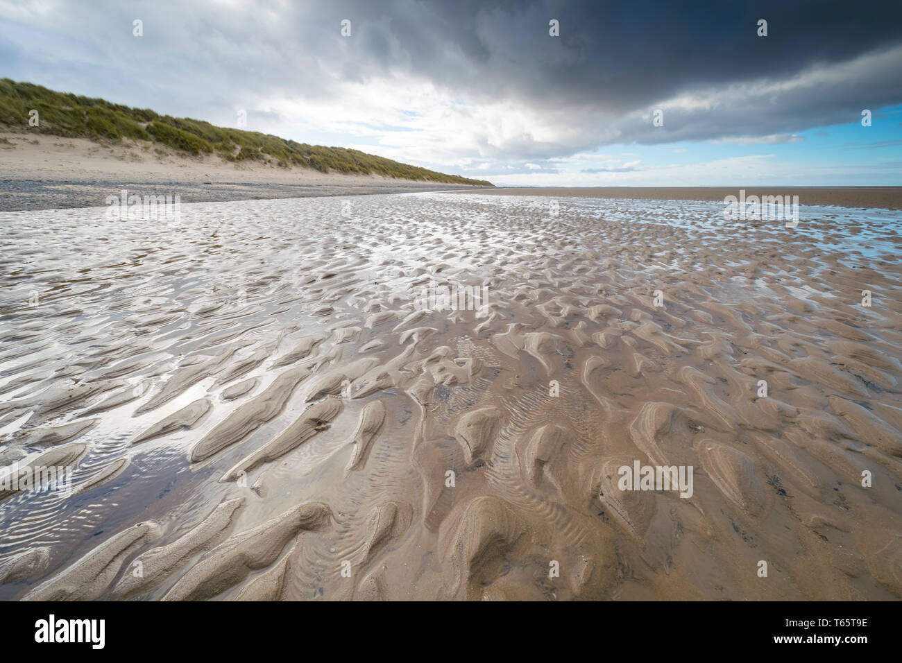 Talacre beach near Prestatyn on the North Wales coast Stock Photo - Alamy
