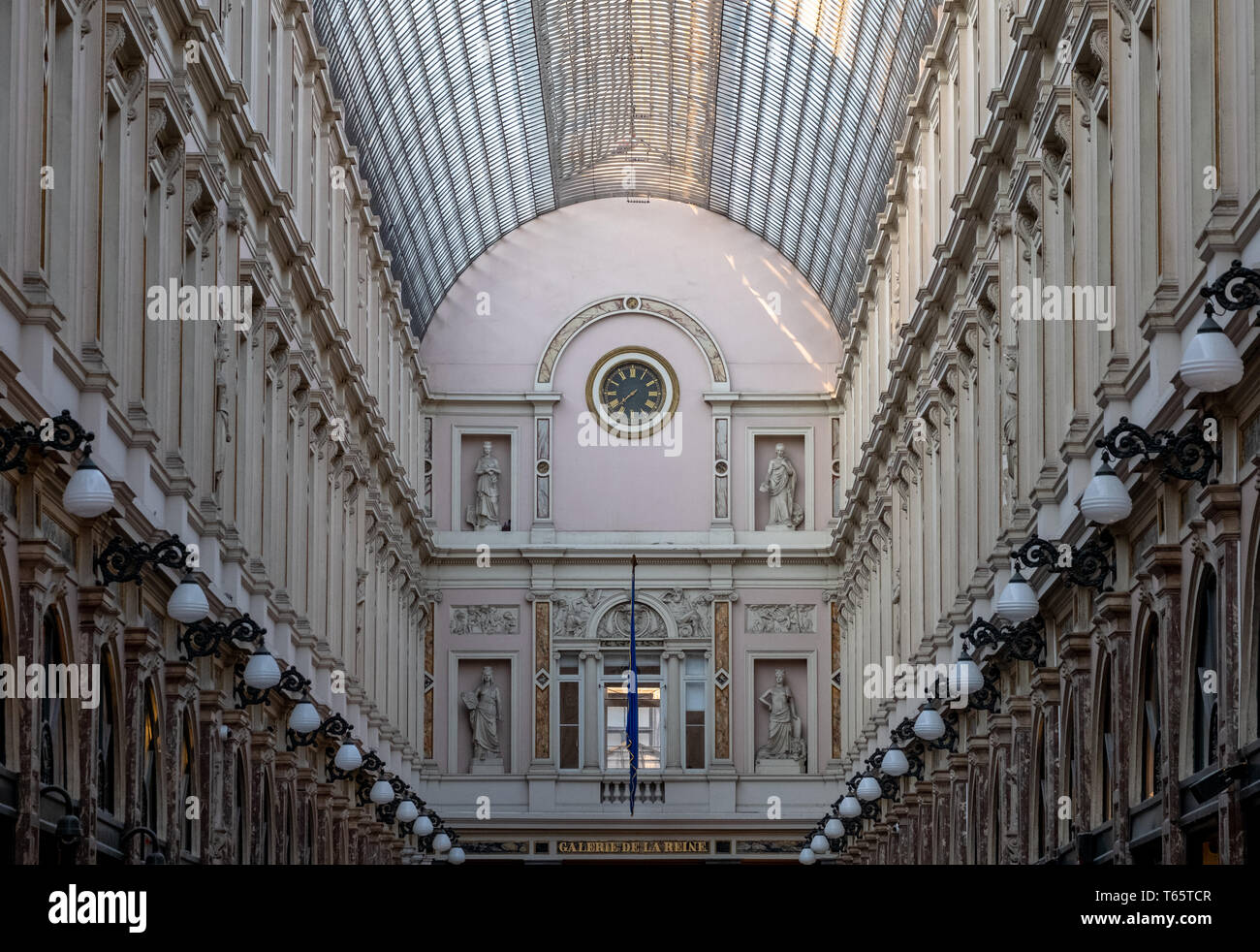 Galeries Royales Saint Hubert. Ornate nineteenth century shopping ...
