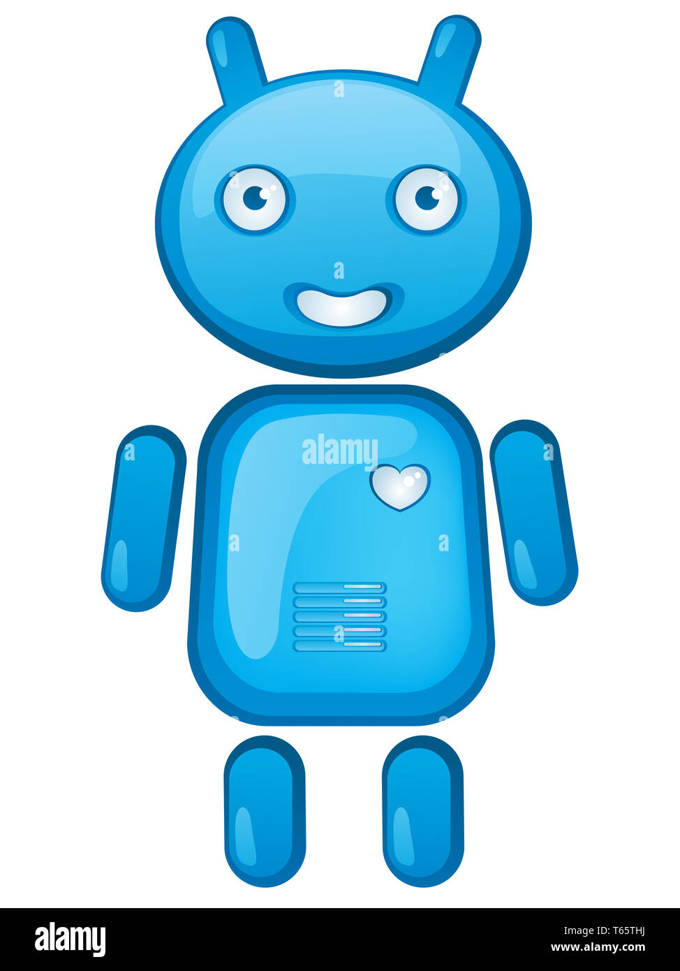 Cartoon Character Android Stock Photo - Alamy